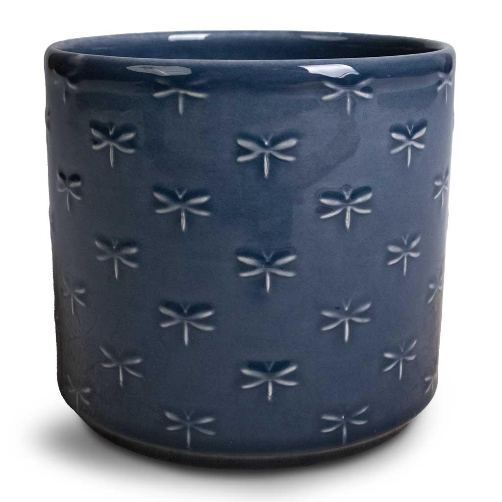 Arley Plant Pot - Blue Dragonfly - Quality Plant Pots | Hortology ...