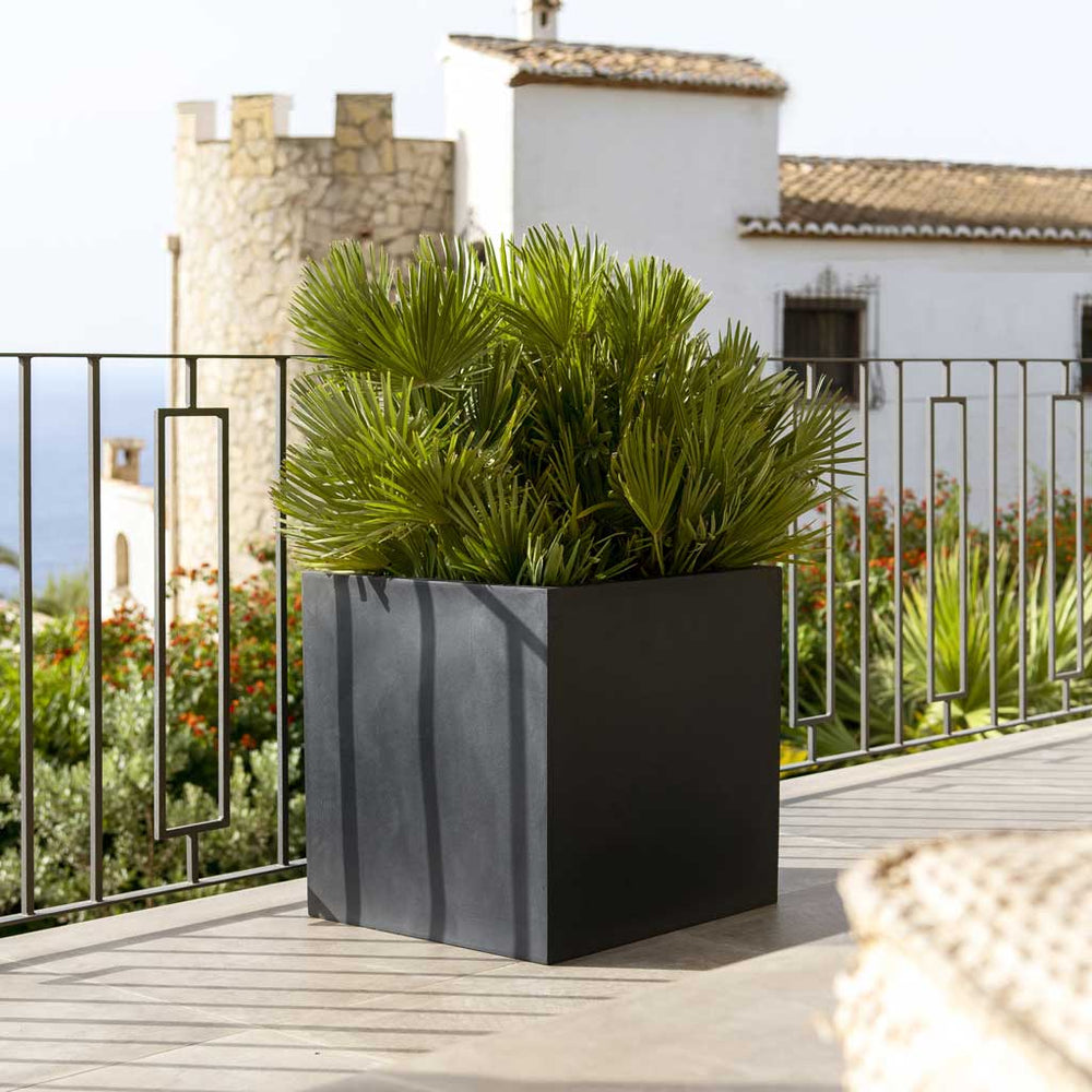 Block Natural Planter - Black - Quality Planters | Hortology - HORTOLOGY