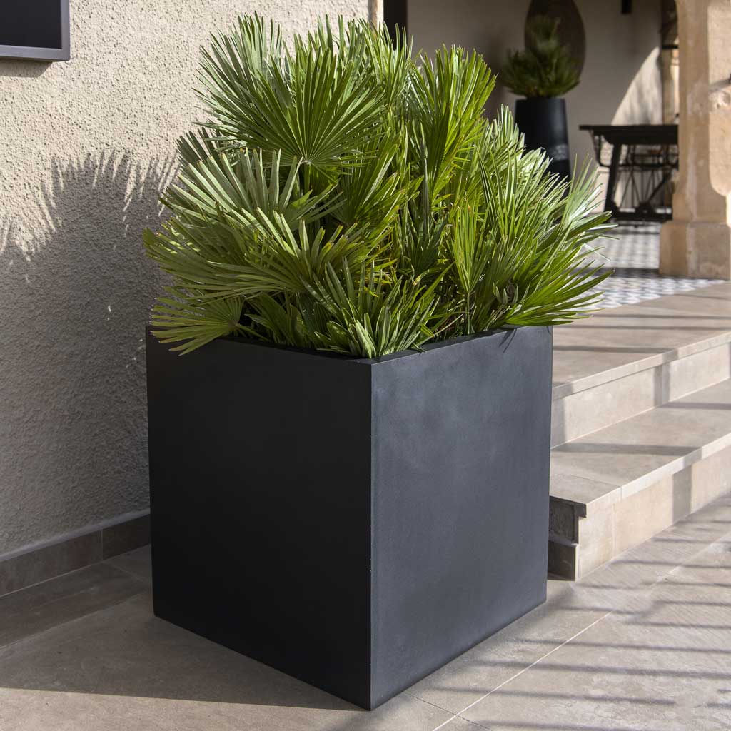 Block Natural Planter - Black - Quality Planters | Hortology - HORTOLOGY