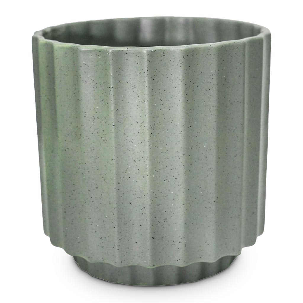 Bourton Scalloped Plant Pot - Sage - Quality Plant Pots | Hortology ...