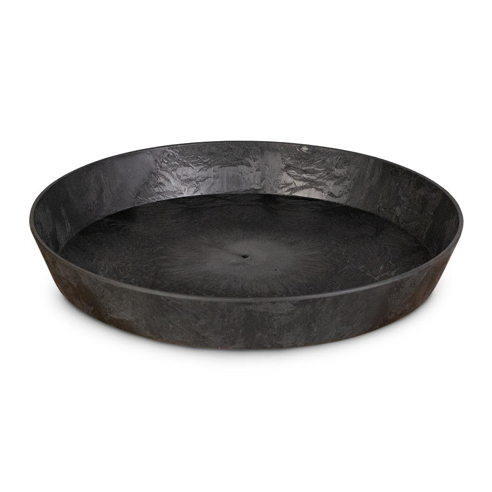 Claire Artstone Flower Pot Saucer - Black - Plant Saucers | Hortology ...
