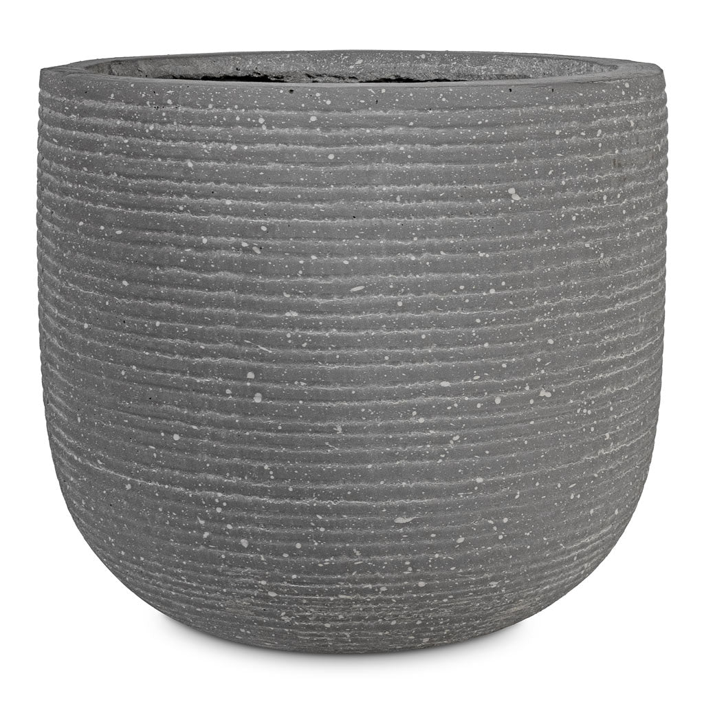 Cody Ridged Plant Pot - Dark Grey - Quality Plant Pots | Hortology ...