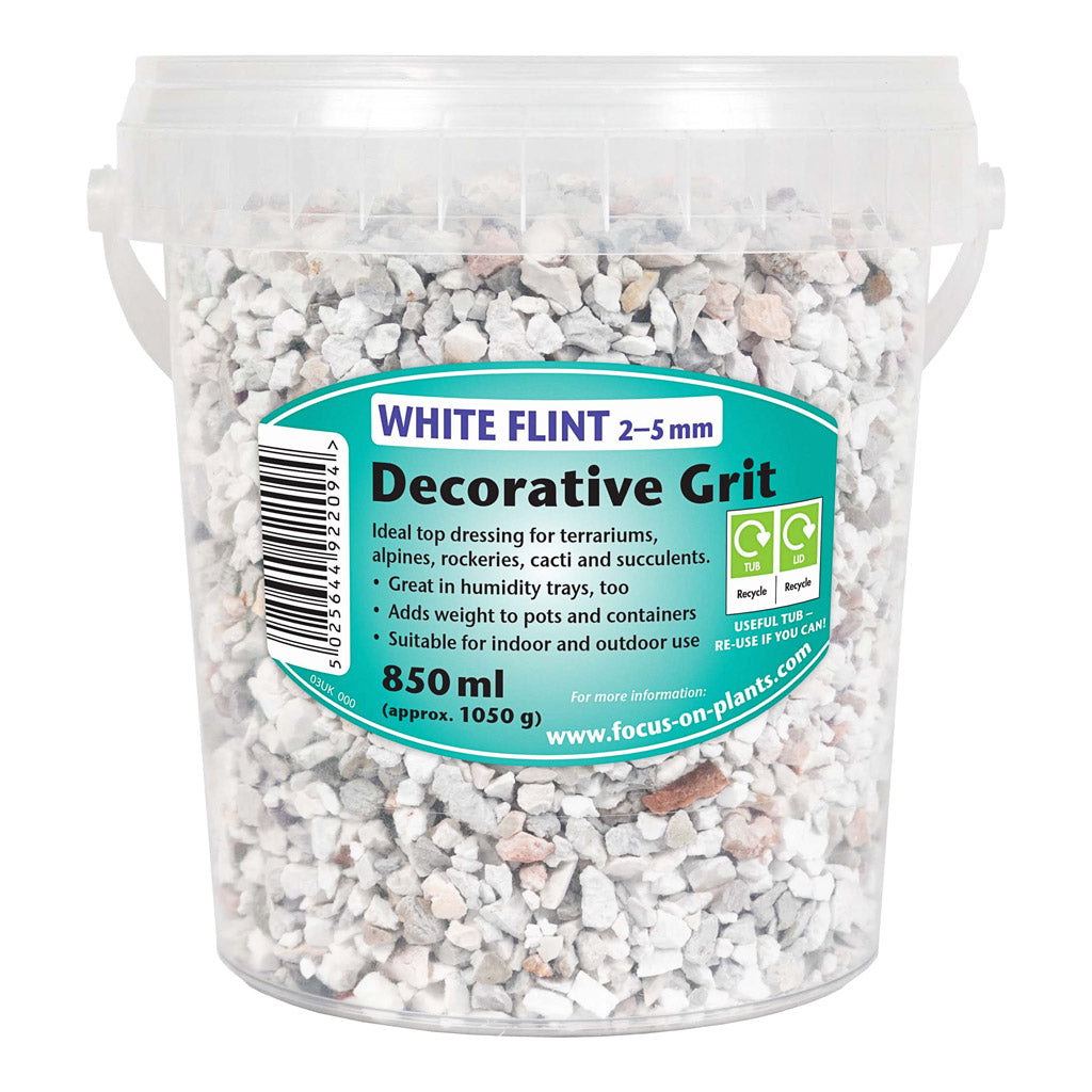 Decorative Grit 2 - 5 mm - White Flint - Houseplant Care | Hortology ...