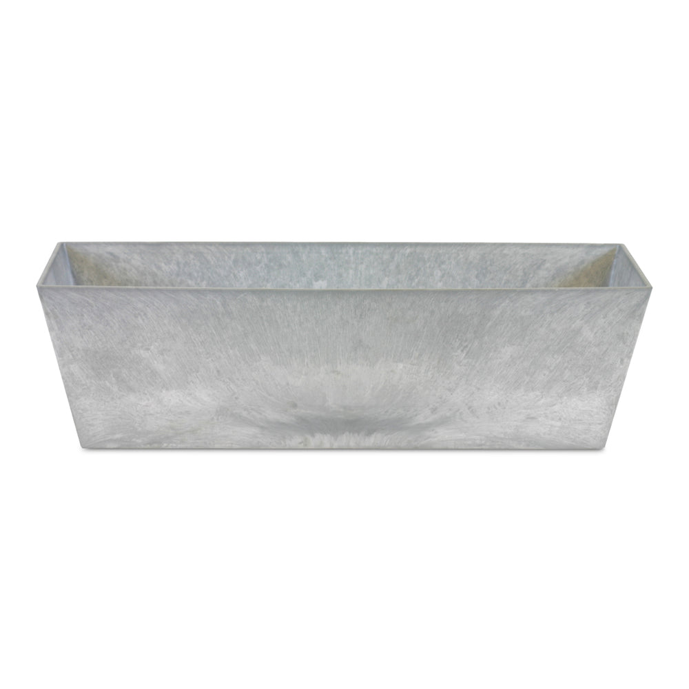 Ella Artstone Balcony Trough Planter - Grey | Hortology - HORTOLOGY