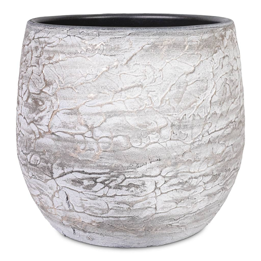 Evi Plant Pot - Antique Silver - Quality Plant Pots | Hortology - HORTOLOGY