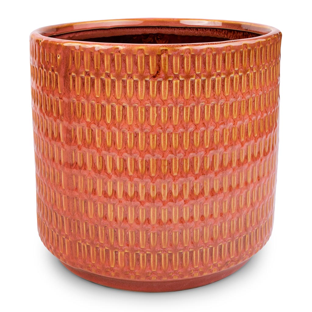 Flor Plant Pot - Orange - Quality Indoor Plant Pots | Hortology