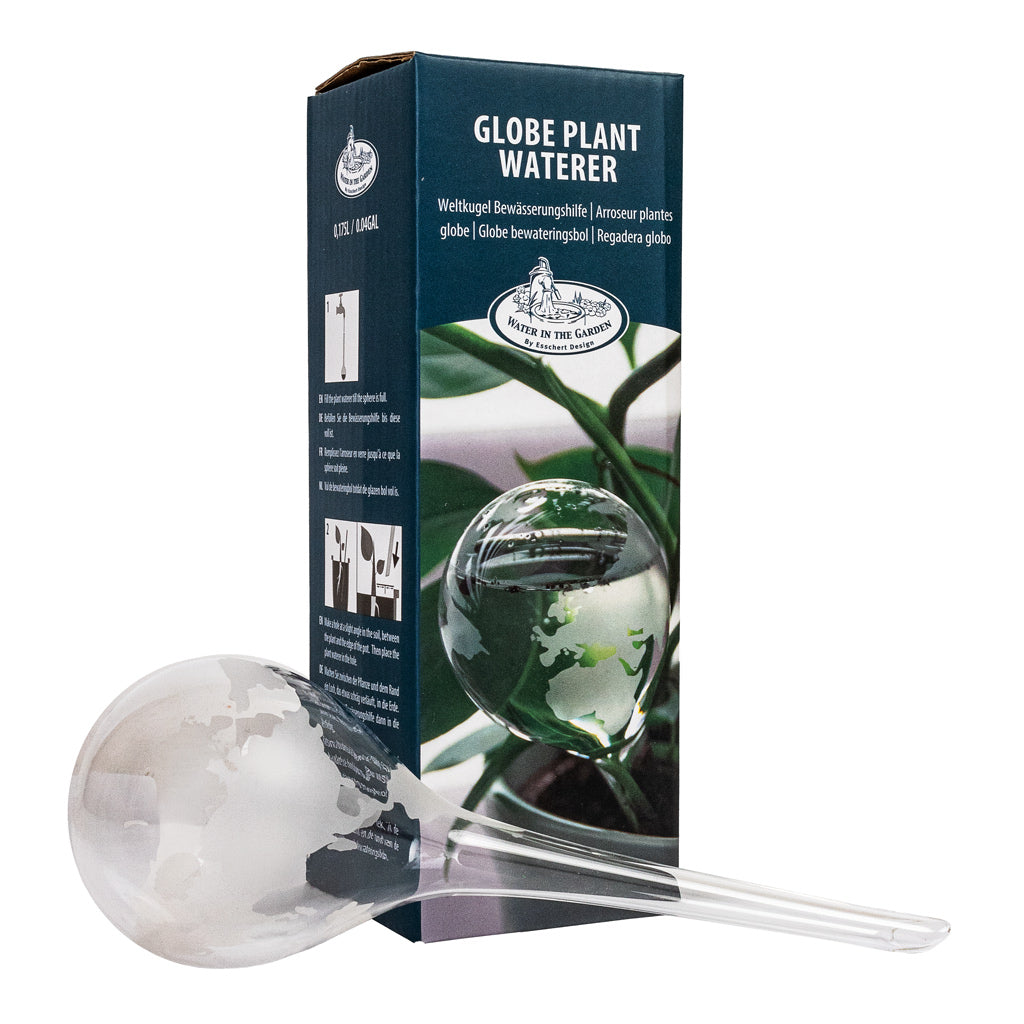 Globe Plant Waterer - Earth Etched Self Watering Sphere | Hortology ...