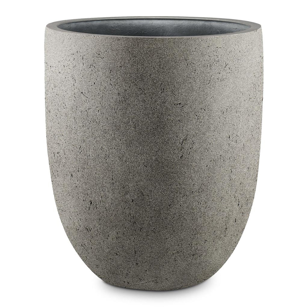 Grigio Tall Egg Pot Planter - Natural Concrete | Hortology - HORTOLOGY