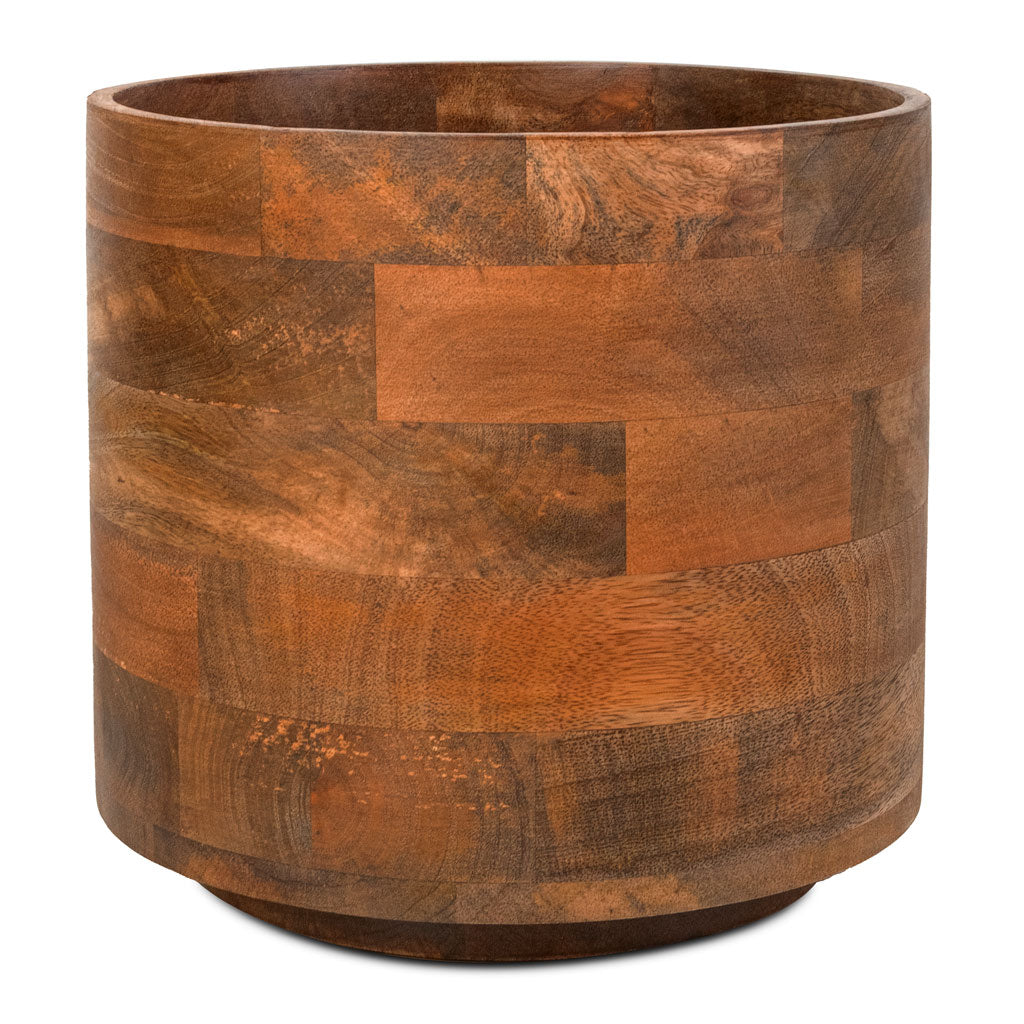 Helle Plant Pot - Natural - Mango Wood Plant Pots | Hortology - HORTOLOGY