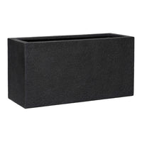 Jort Granite Trough Planter - Midnight Black | Hortology - HORTOLOGY