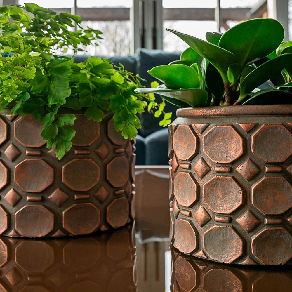 Jurre Plant Pot - Rose Rust - Quality Plant Pots | HORTOLOGY
