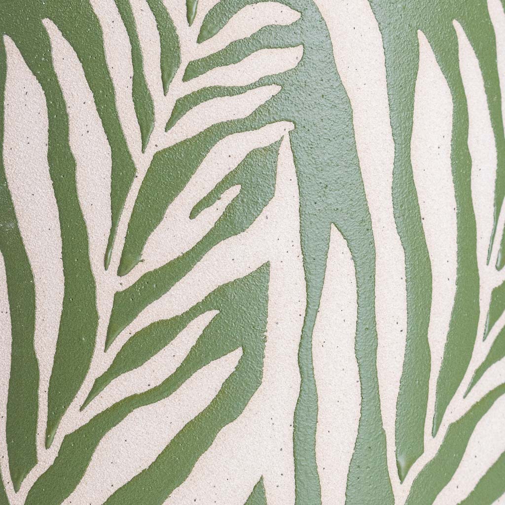 Leaf Plant Pot - Green - Quality Indoor Plant Pots | HORTOLOGY