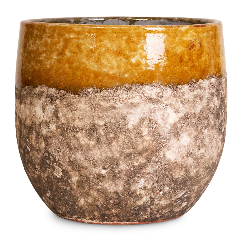 Lindy Plant Pot - Ochre - Quality Plant Pots | Hortology - HORTOLOGY