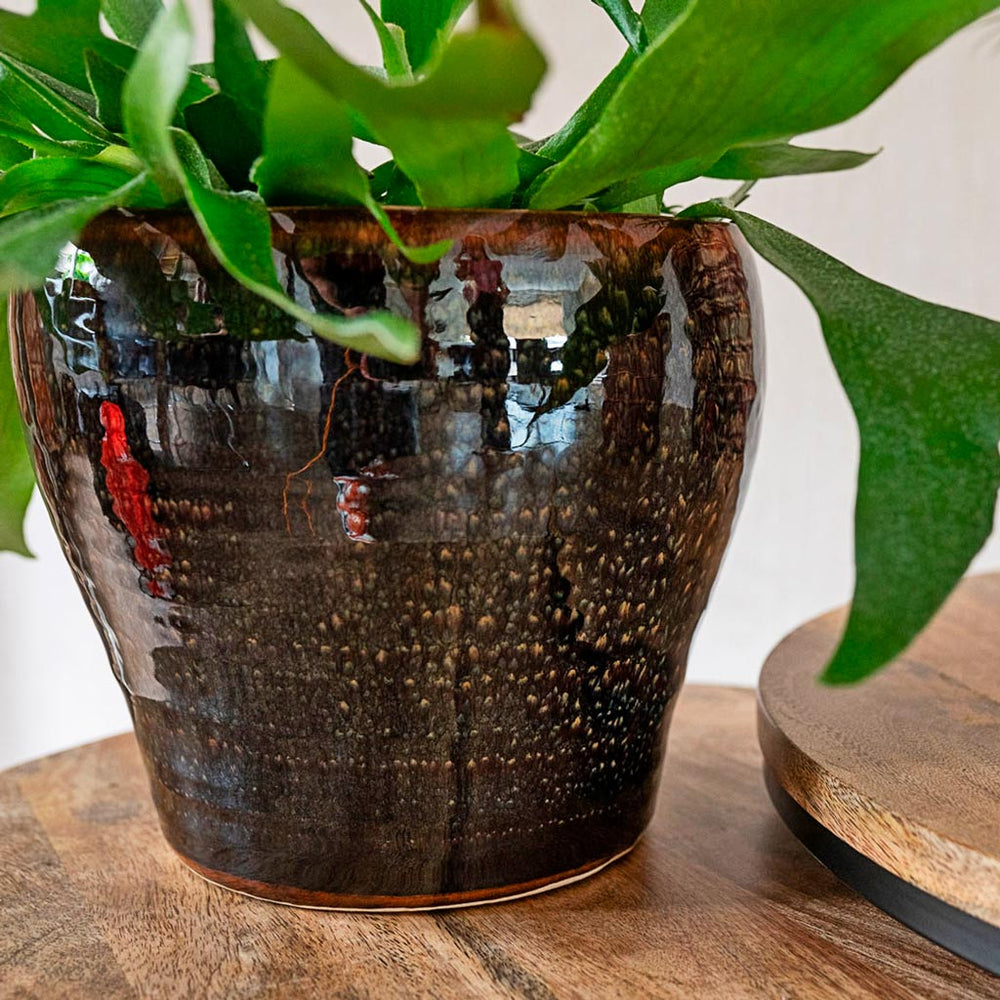 Nia Plant Pot - Midnight - Quality Plant Pots | HORTOLOGY