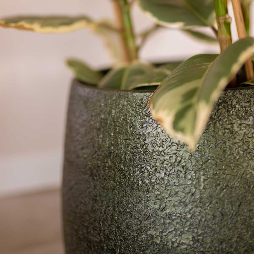 Noor Plant Pot - Velvet Green - Quality Plant Pots | Hortology - HORTOLOGY