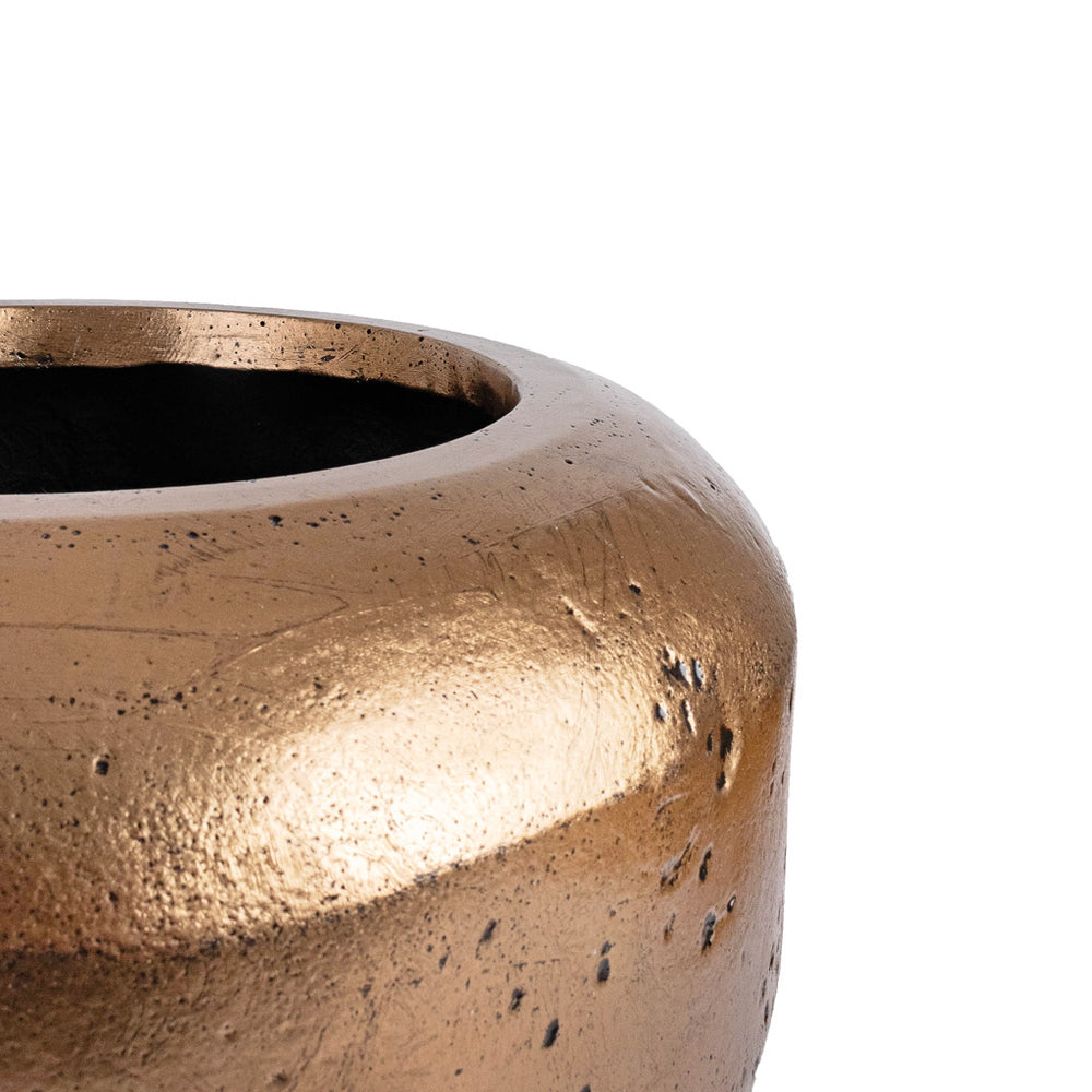 Opus Raw Couple Planter - Gold - Quality Planters | Hortology - HORTOLOGY