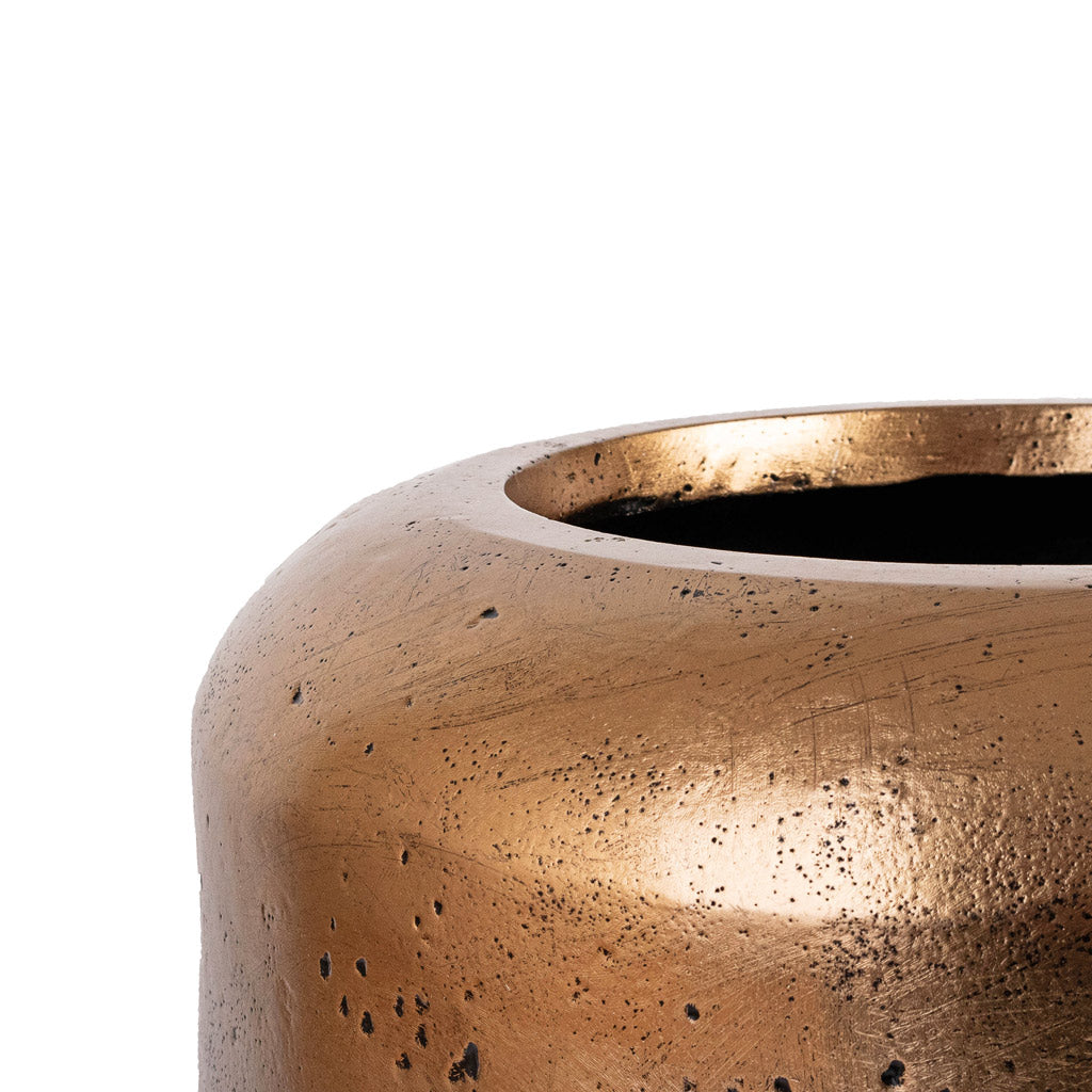 Opus Raw Couple Planter - Gold - Quality Planters | Hortology - HORTOLOGY