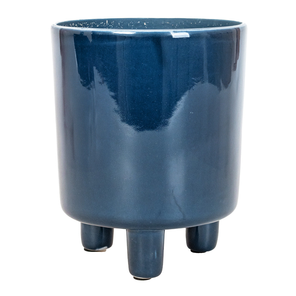 Pisa Plant Pot - Navy - Quality Plant Pots | Hortology - HORTOLOGY