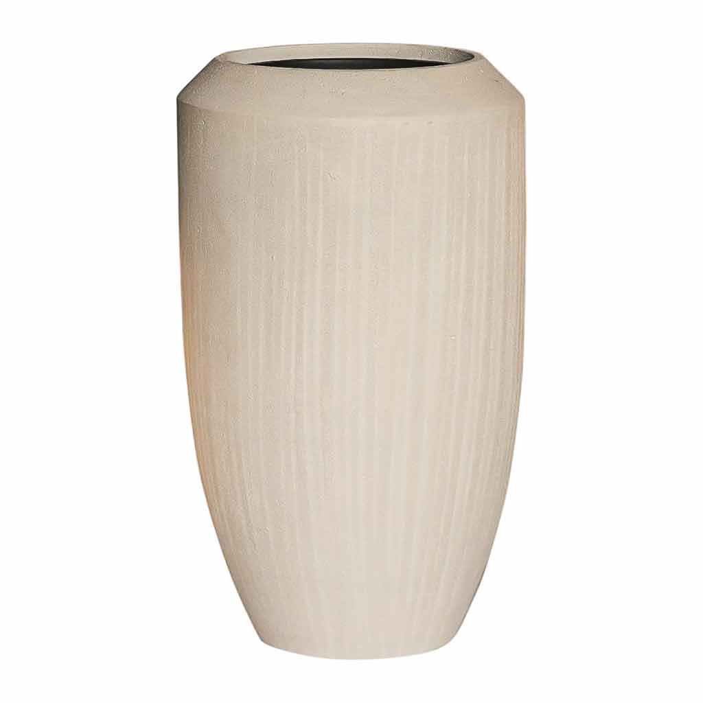 Polystone Coated Plain Coppa Planter - Natural | Hortology - HORTOLOGY