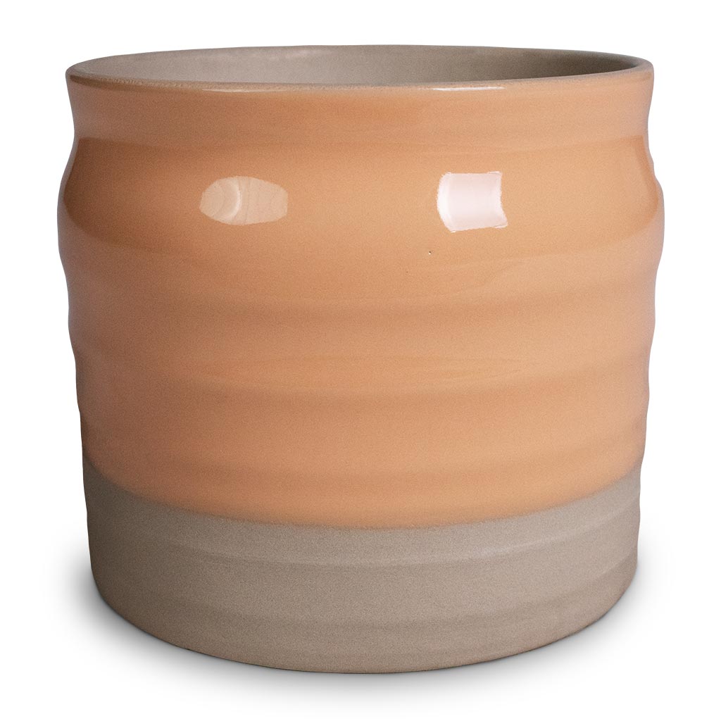 Puro Ripple Plant Pot - Peach - Quality Plant Pots | Hortology - HORTOLOGY