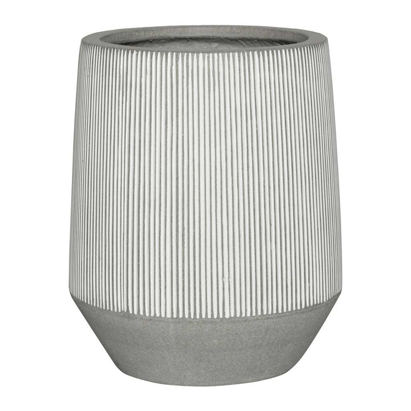 Harith High Ridged Plant Pot - White Stripe - Quality Plant Pots ...