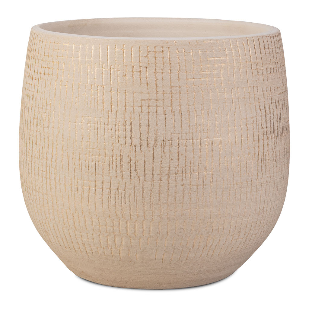 Ryan Plant Pot - Sand Gold - Quality Plant Pots | Hortology - HORTOLOGY