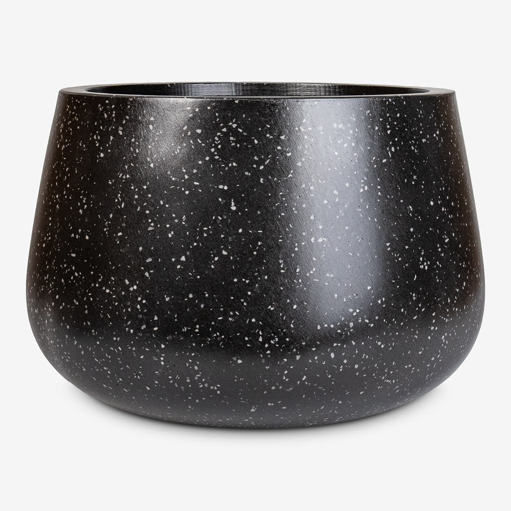 Terrazzo Darcy Planter - Black - Quality Planters | Hortology - HORTOLOGY