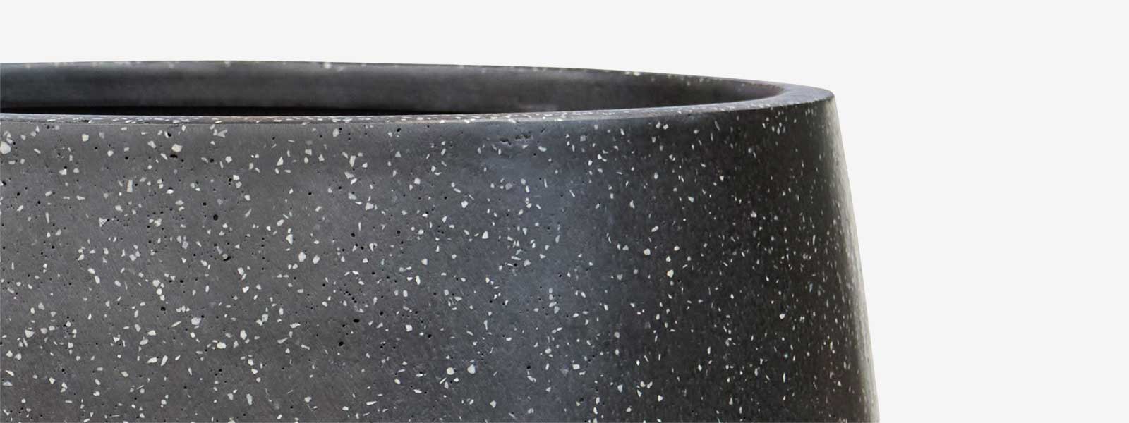 Terrazzo Darcy High Planter - Black - Quality Planters | Hortology ...