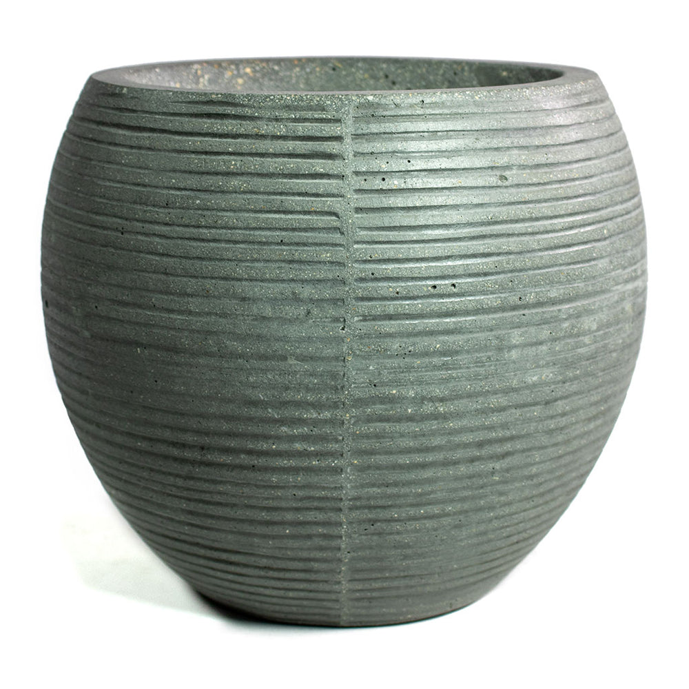 Abby Ridged Plant Pot - Dark Grey - Quality Plant Pot | Hortology ...