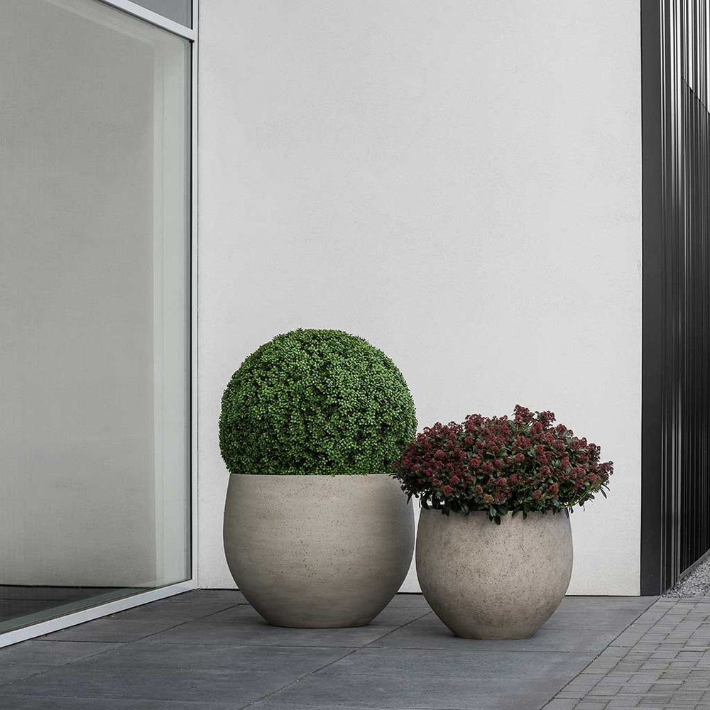 Jumbo Orb Planter - Stone Washed Concrete - Large Planters | Hortology ...