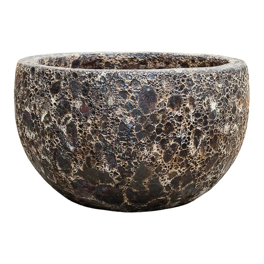 Lava Bowl Relic Planter - Black - Quality Planters | Hortology - HORTOLOGY
