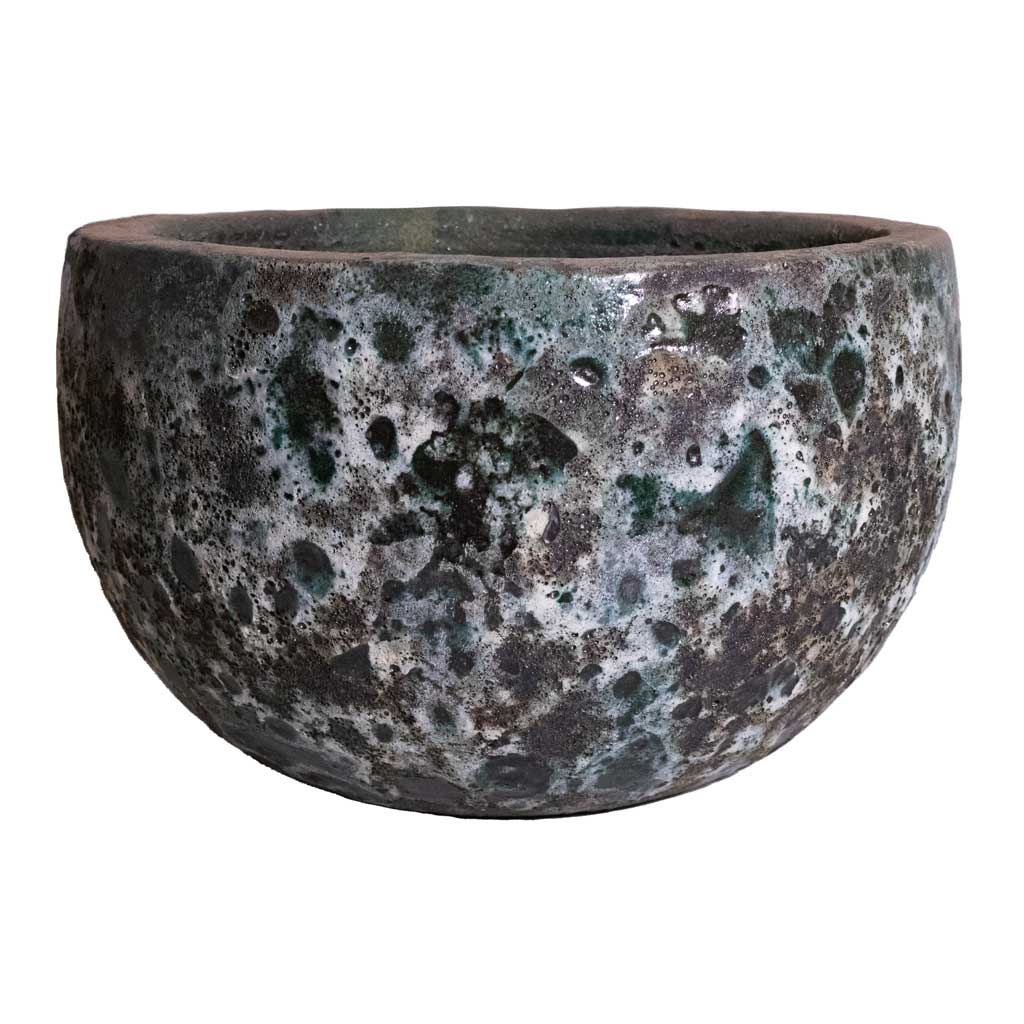 Lava Bowl Relic Planter - Jade - Quality Planters | Hortology - HORTOLOGY