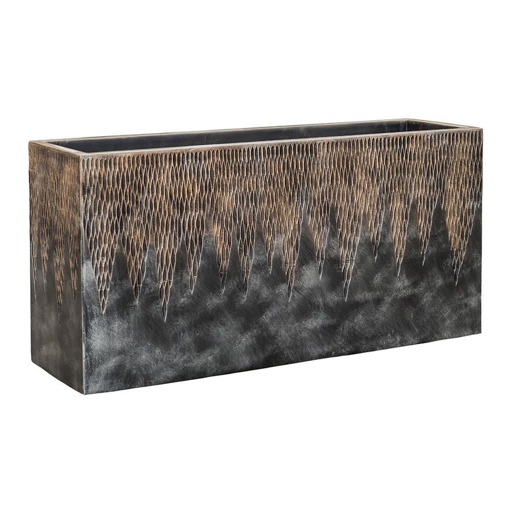Luxe Lite Comet Trough Planter - Bronze Planters | Hortology - HORTOLOGY