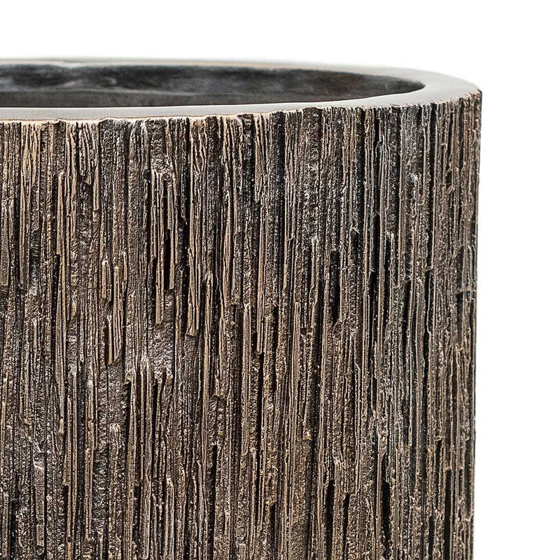Luxe Lite Waterfall Cylinder Planter - Bronze Planters | Hortology