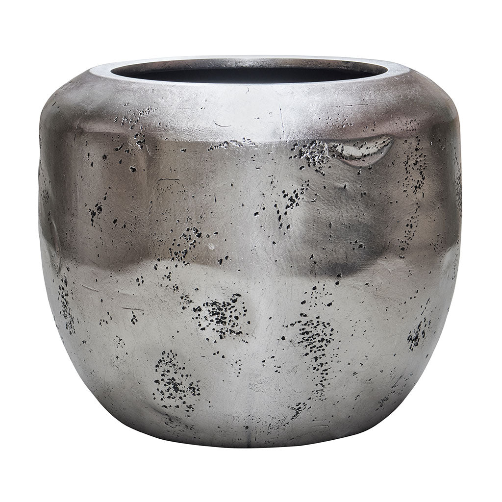 Opus Raw Couple Planter - Silver - Quality Planters | Hortology - HORTOLOGY