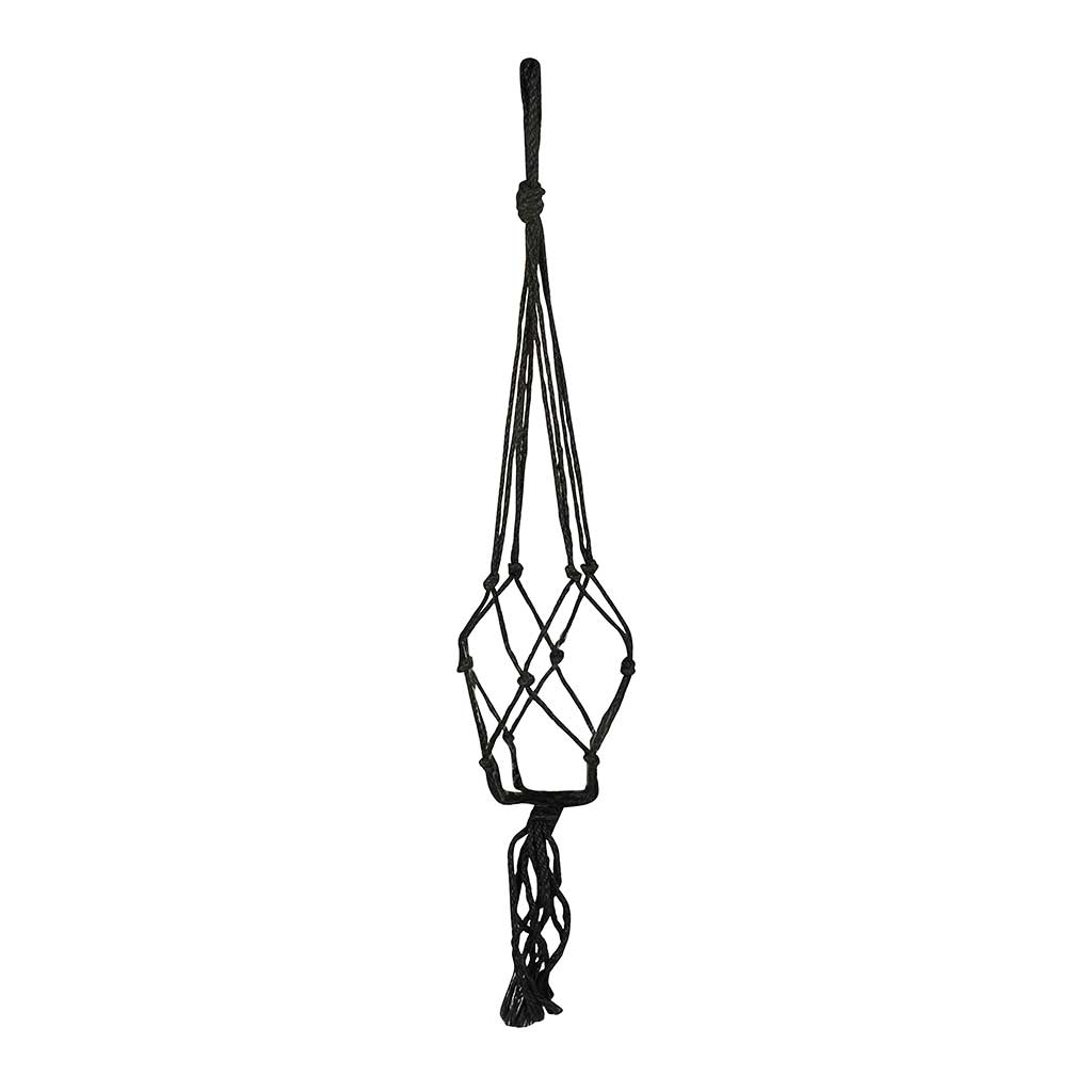 Plant Pot Knotted Macrame Hanging Rope - Black - 90cm | Hortology ...