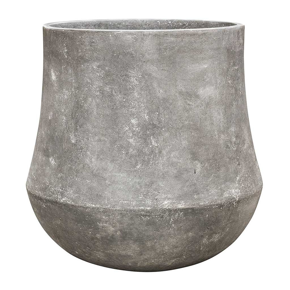 Polystone Coated Darcy Planter - Raw Grey Planters | Hortology - HORTOLOGY