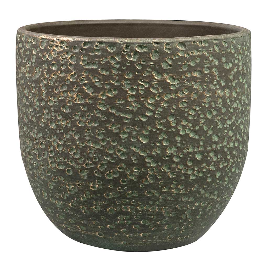 Rinca Plant Pot - Shiny Green - Quality Plant Pots | Hortology - HORTOLOGY