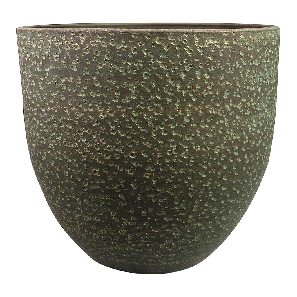 Rinca Plant Pot - Shiny Green - Quality Plant Pots | Hortology - HORTOLOGY