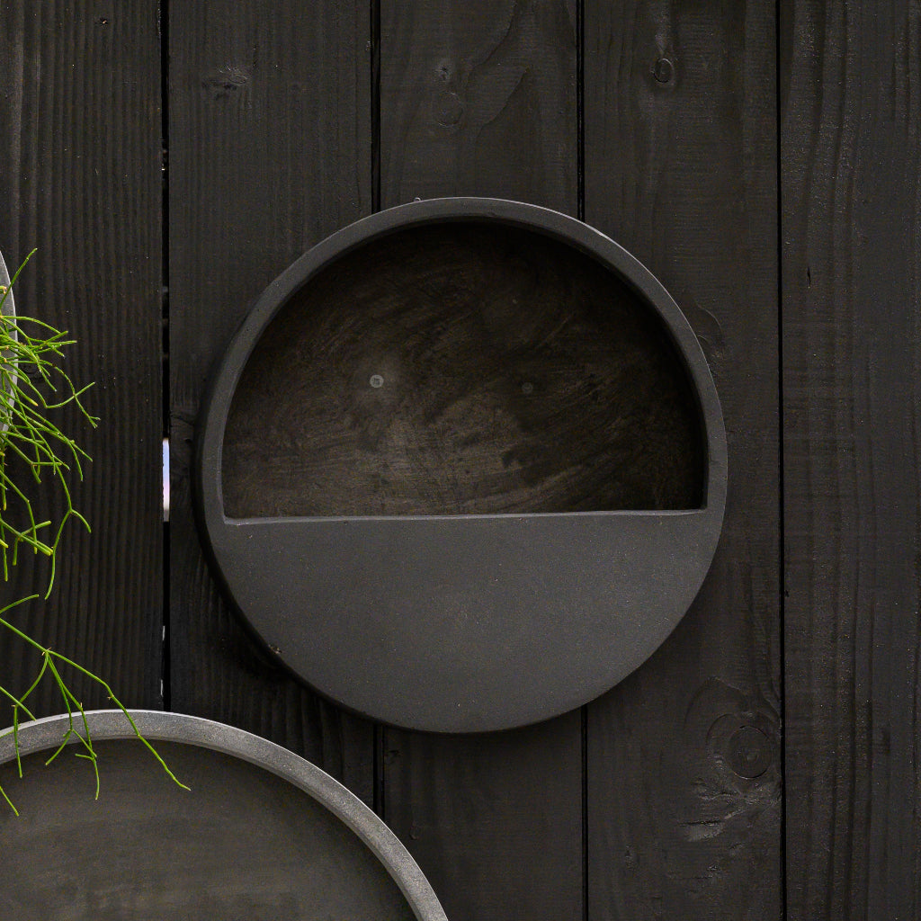 Wally Natural Wall Planter - Black - Quality Planters | Hortology ...
